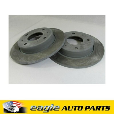 MITSUBISHI RZ COLT 1.5L 2DR CABRIOLET REAR DISC BRAKE ROTOR SET 2006 ...