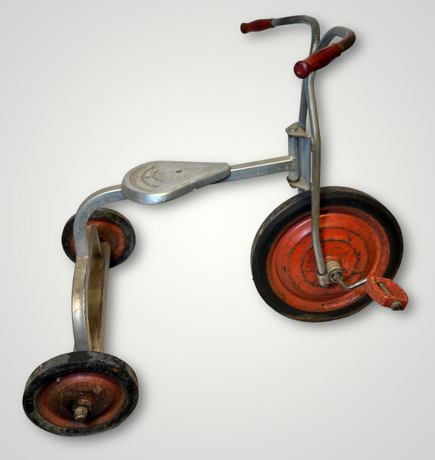 Vintage Angelus Trike Metal Tricycle Bike Scooter Childs Pedal Toy Los ...