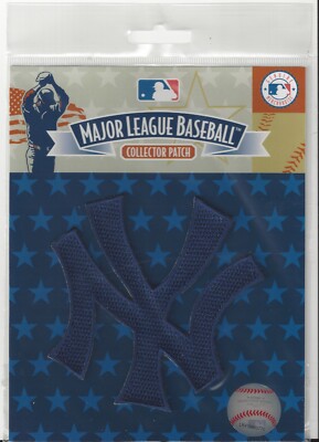 New York Yankees Blue Interlocking NY Sleeve Patch Official MLB 4" x 4 ...