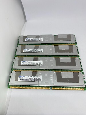 4GB TOTAL ECC RAM SAMSUNG SET OF 4 - 1GB PC2-5300F DDR2-667 ECC RAM ...