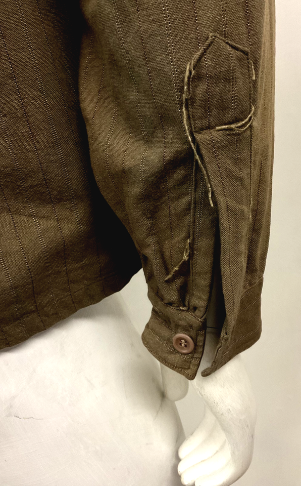 VTG 1940's DoubleWare Brown Muted Stripe Work Wear/Sport Shirt ...