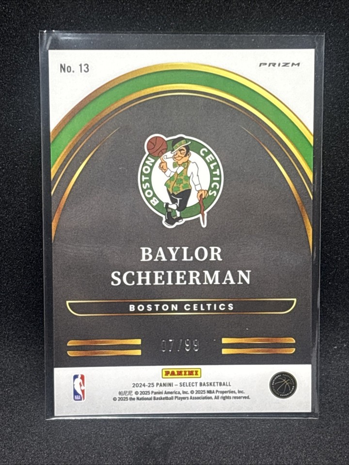 2024-25 Select Rookie Future Red Prizm Refractor # /99 Baylor ...