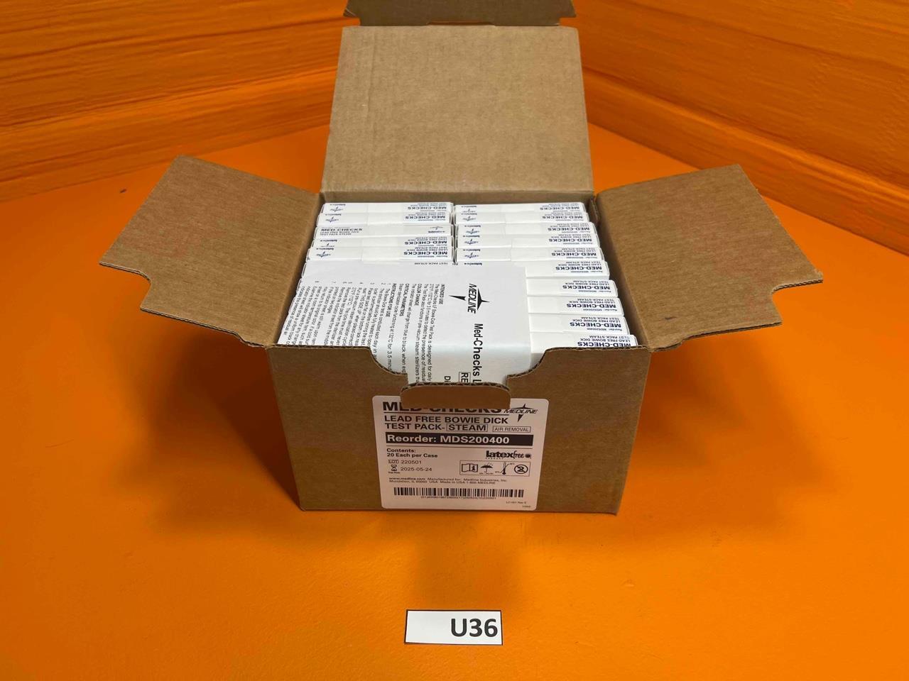 Case of 20 Medline Bowie Dick Sterilization Steam Test Pack MDS200400 ...