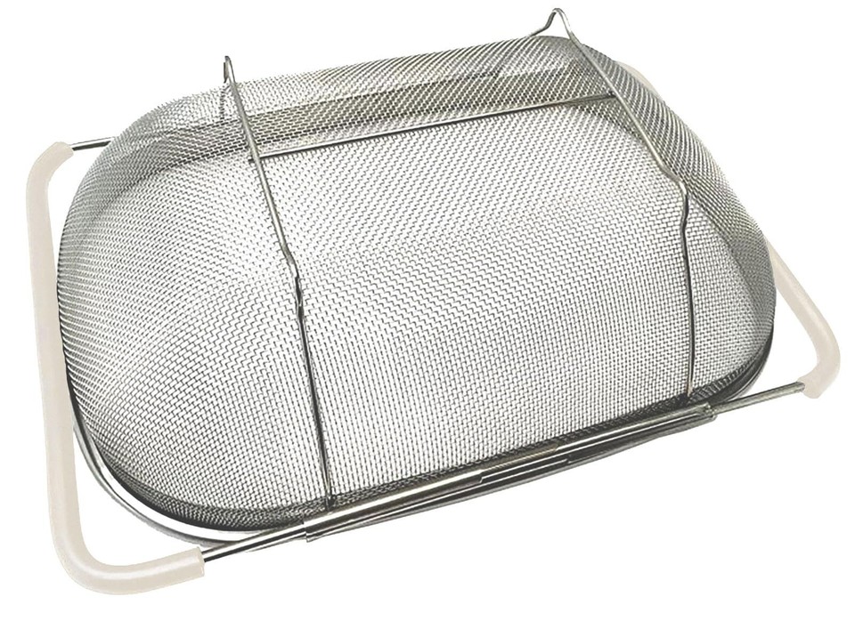 Over The Sink Colander 6 Quarts Stainless Steel Oval Colander With ...