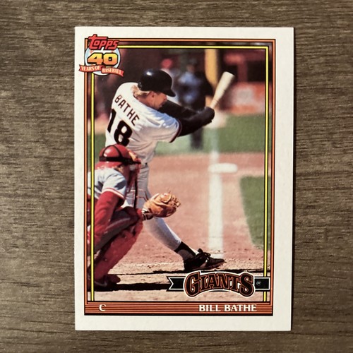 1991 Topps Baseball Card Bill Bathe San Francisco Giants #679 MLB | eBay