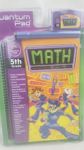 LeapFrog Quantum LeapPad Learning System - New - 5th Grade Math Book ...