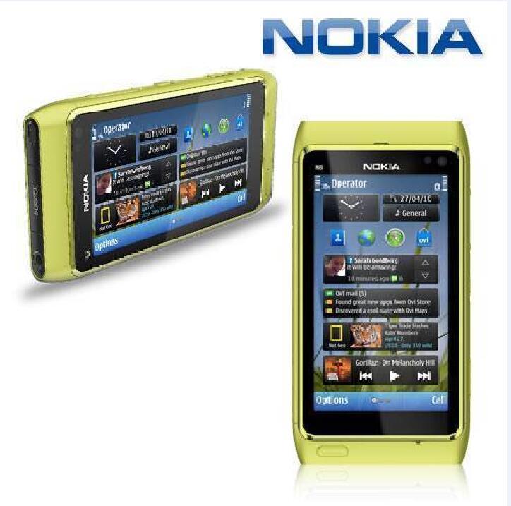 Nokia N8 N8-00 12MP 16GB ROM 3.5" Mobile phone 3G WIFI Bluetooth Touch ...