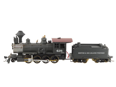 DENVER & RIO 2-8-0 GRANDE WESTERN RAILROAD 418 STEAM LOCOMOTIVE ...