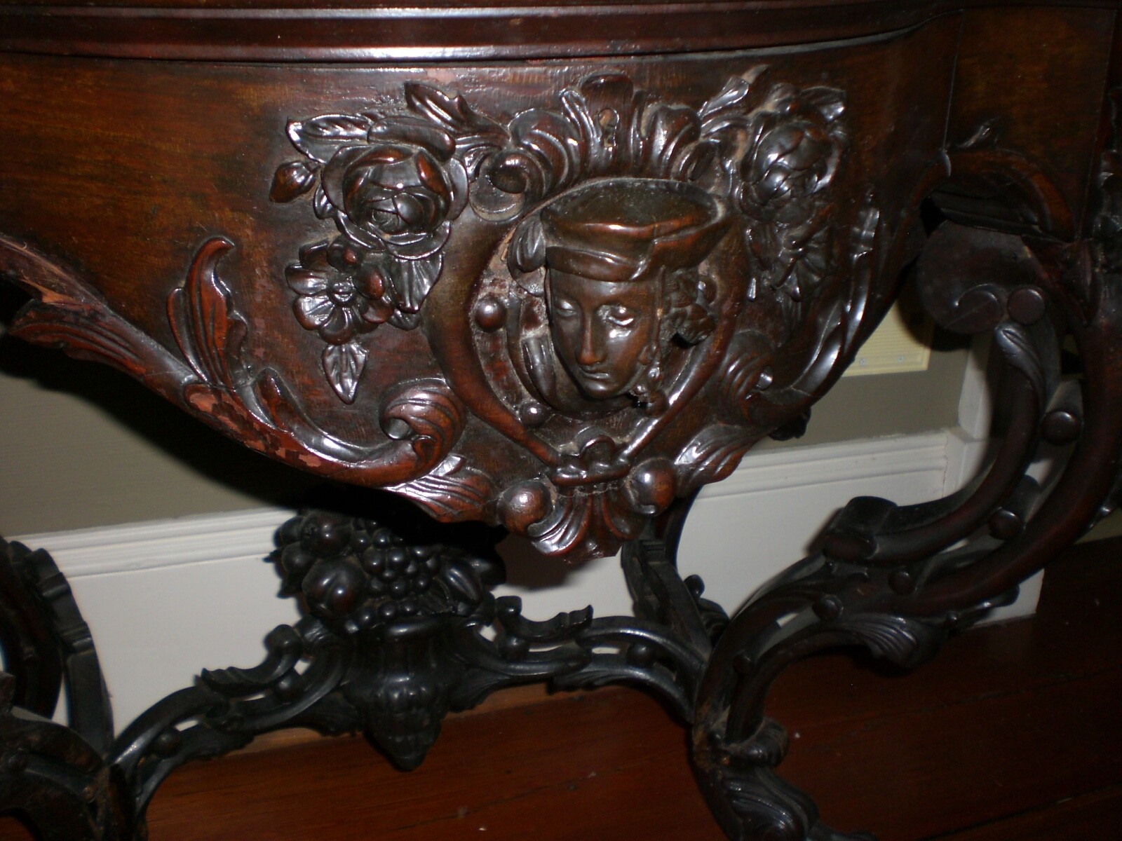 Antique Belter Rococo Rosewood Pier Table 1800's | eBay