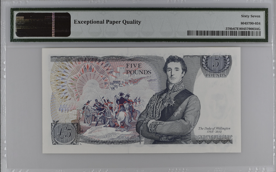 Great Britain,Bank of England,P378b,ND(1973-80),5 Pounds,PMG 67EPQ | eBay