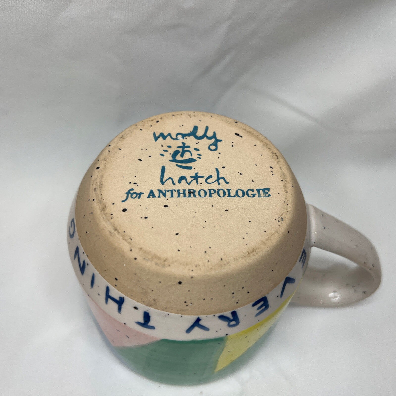 Anthropologie Molly Hatch Lexicon Mug "Everything Starts Today” Coffee ...