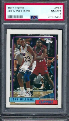 1992 Topps Basketball # 228 John Williams Clippers NM MT PSA 8 | eBay