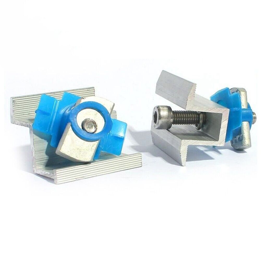 12X Solar Panel Bracket Clamps Module Clamp Solar Panel Holder For ...