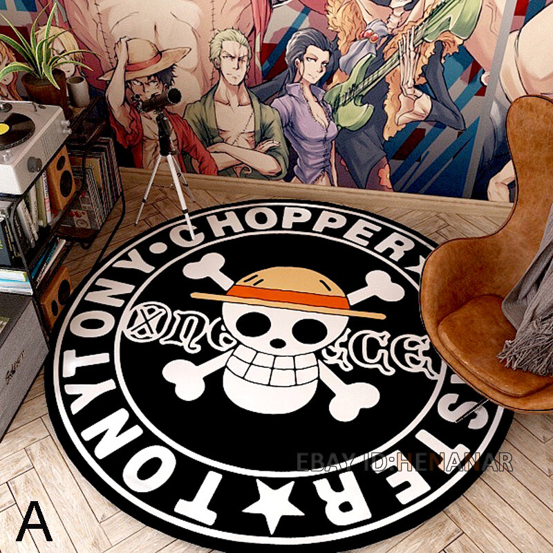 ONE PIECE Carpet Character Round Floor Mat Home Area Rugs Multi ...