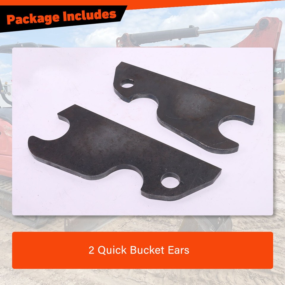 Quick Attach Bucket Ears Attachment Plate For Kubota U55 KX057 KX191 ...