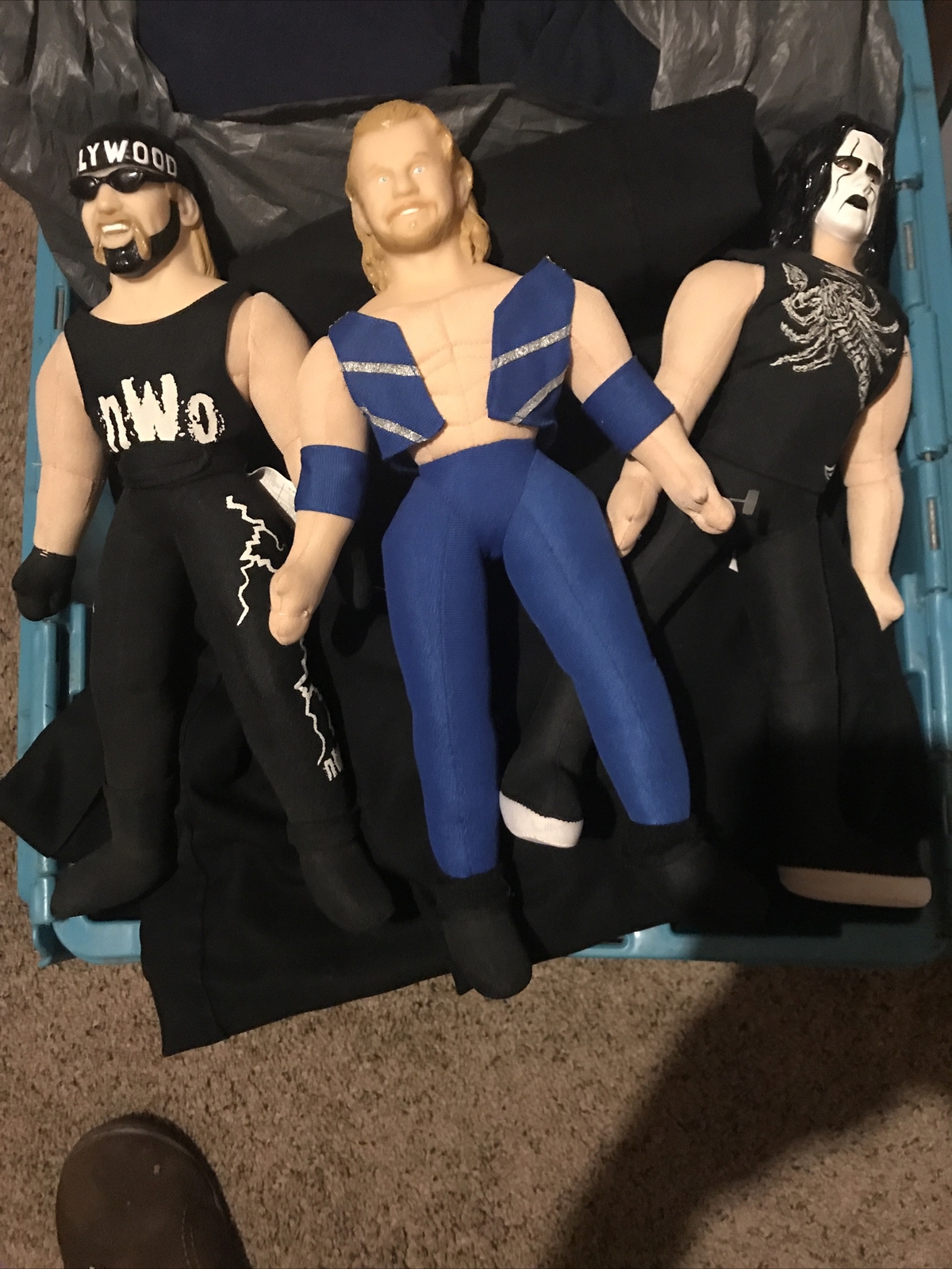 set of 3 WCW plushes stuffed wrestlers hulk Hogan sting DDP 1999 A3 | eBay