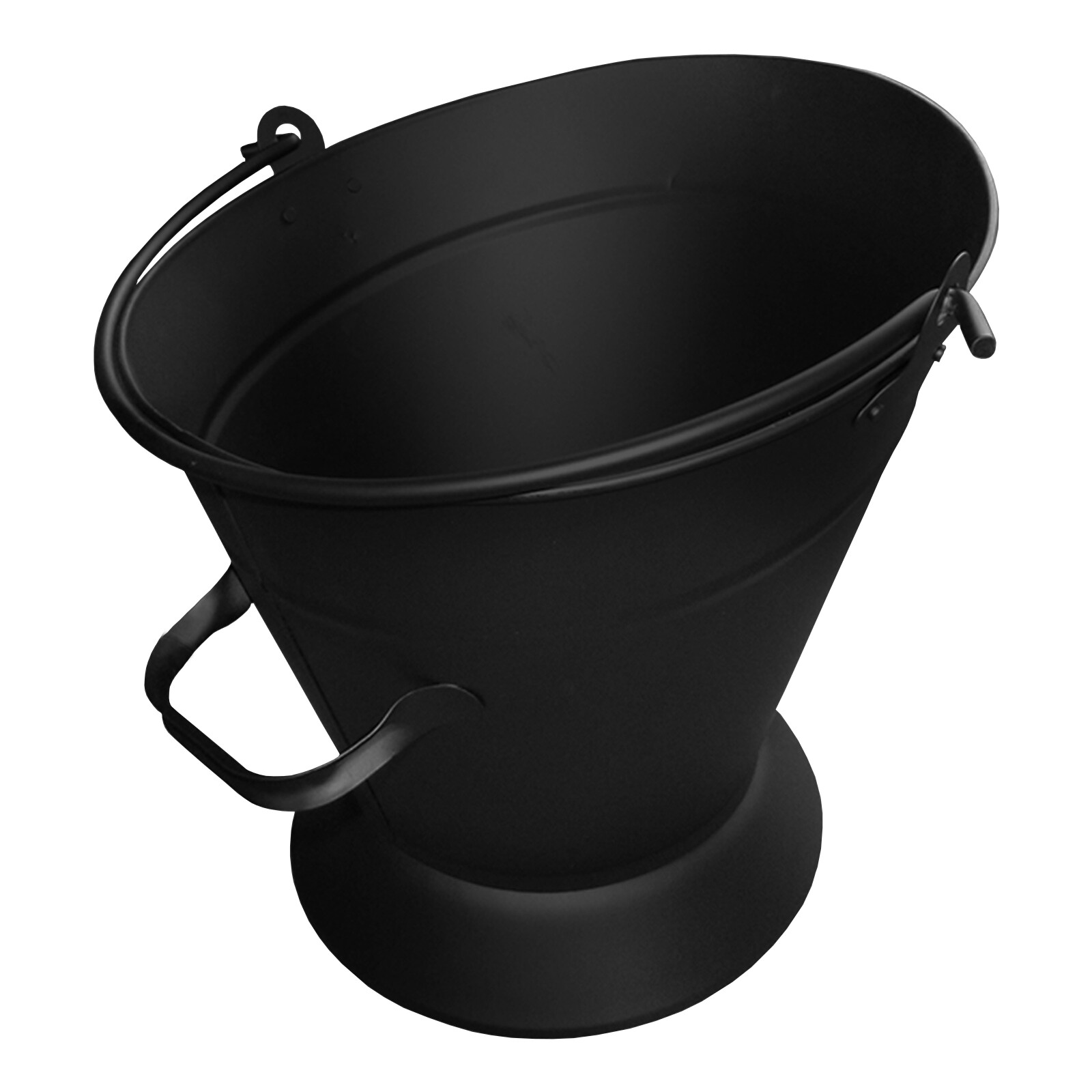 Fireside Black Steel Coal Storage Scuttle Hod Fireplace Ash Log Bucket ...