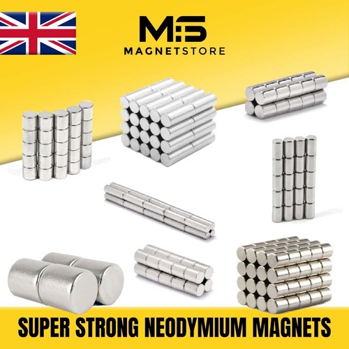 SUPER STRONG Cylinder Rod Neodymium Magnets 2mm 3mm 4mm 5mm 6mm Magnet ...