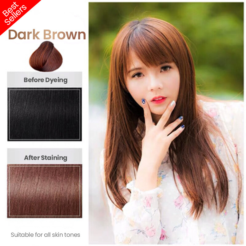 Mokeru Instant Hair Color Dye Shampoo Natural Coconut/Argan Oil Essence ...