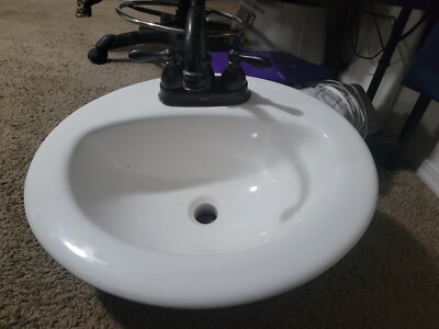 Allen & roth 20×17 " drop in sink with mounted moen Mediterranean ...