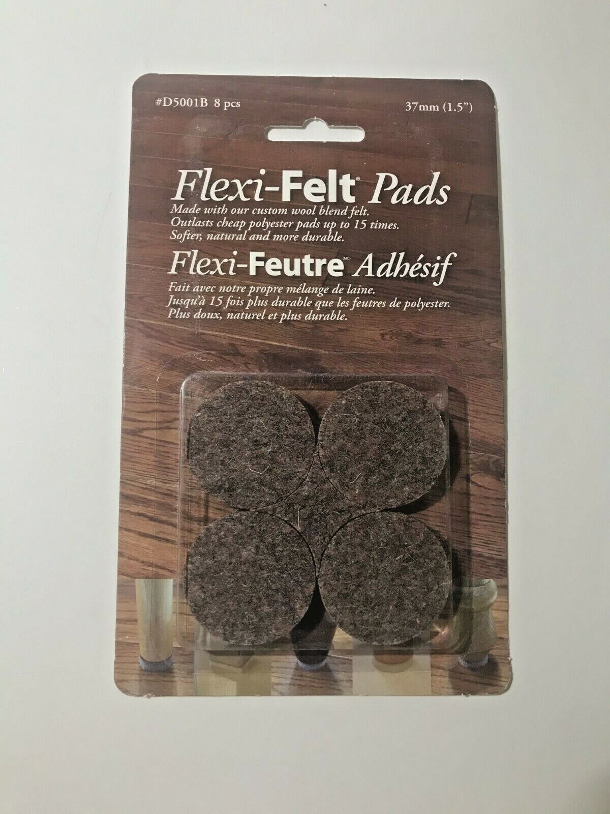 FLEXI-FELT 8-1.5" Round Self Adhesive Felt Pads D5001B - Innovation ...
