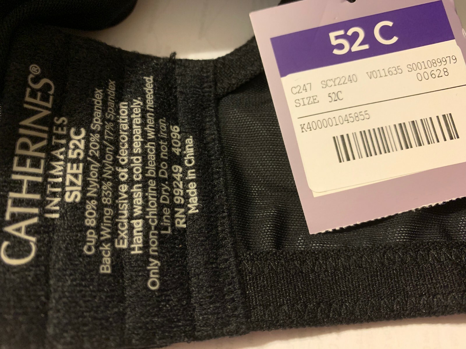 Catherines Uplifting Plunge Bra Underwire Medium Coverage Black Plus ...