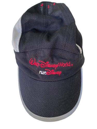 Run Disney Black Mesh Baseball Cap Hat Adult Adjustable Running ...