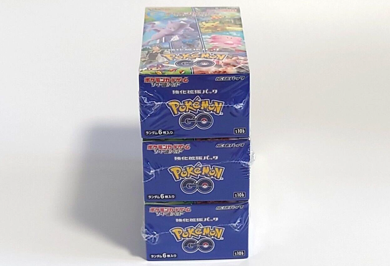 Lot3 Pokemon Card Game Pokemon Go Japanese Sealed Booster Box Set w ...