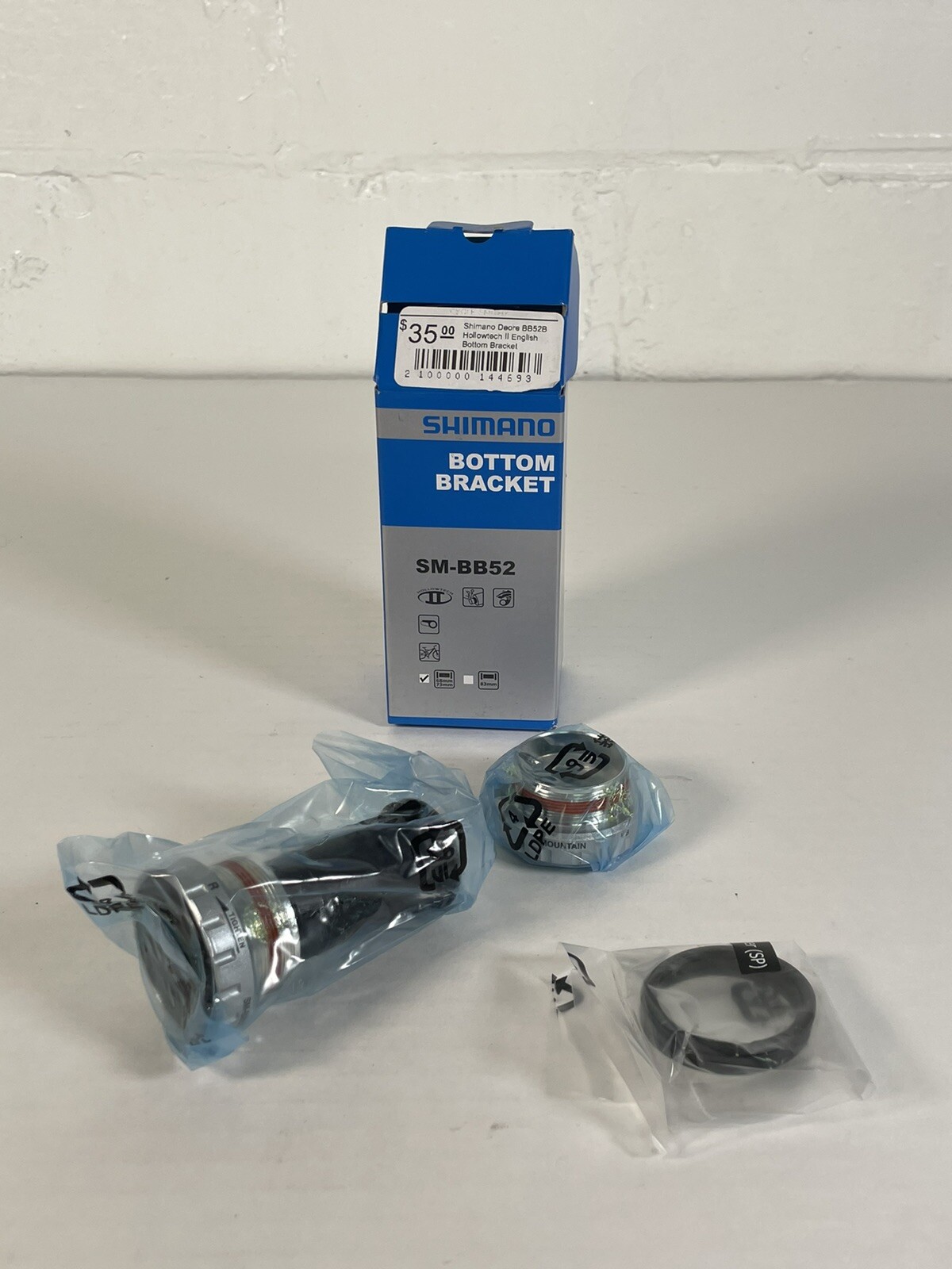 Shimano Deore SM-BB52 68-73 mm Shell Mountain Bicycle Bottom Bracket ...