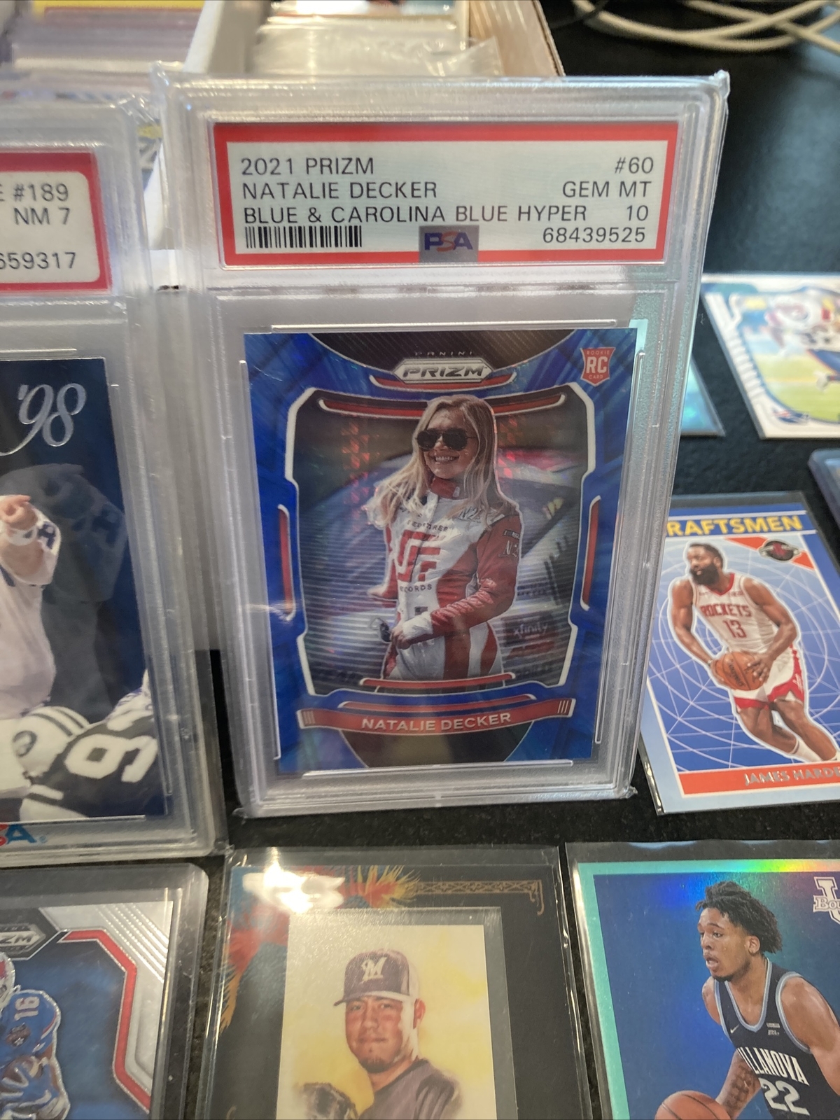 750+ CARD BOX PSA 10 8 CGC 10 A.Edwards Bryce Manning Insert RC Jersey ...