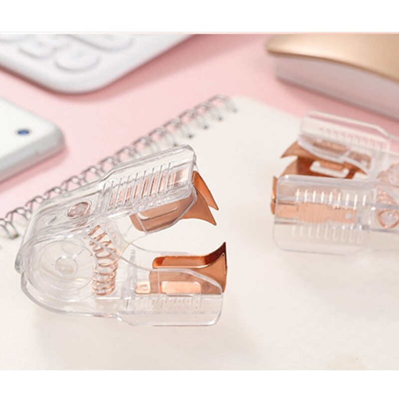 for Creative Rose Golden Stapler Staple Remover Stationery Office ...