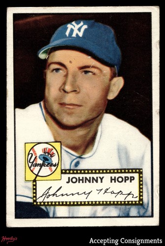 1952 Topps #214 Johnny Hopp YANKEES VG - VG/EX (ST) | eBay