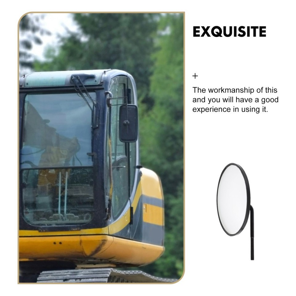 Car Reversing Auxiliary Round Mirror Rear View Mirrors Excavator | eBay UK