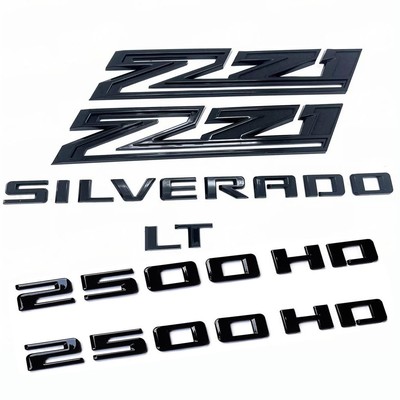 4pack OEM Silverado LT Z71 2500HD Emblem Badge Kit for 2019-25 Black | eBay