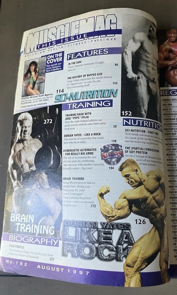 Tara Caballero Swimsuit Issue W/ Poster - MuscleMag Magazine - August ...