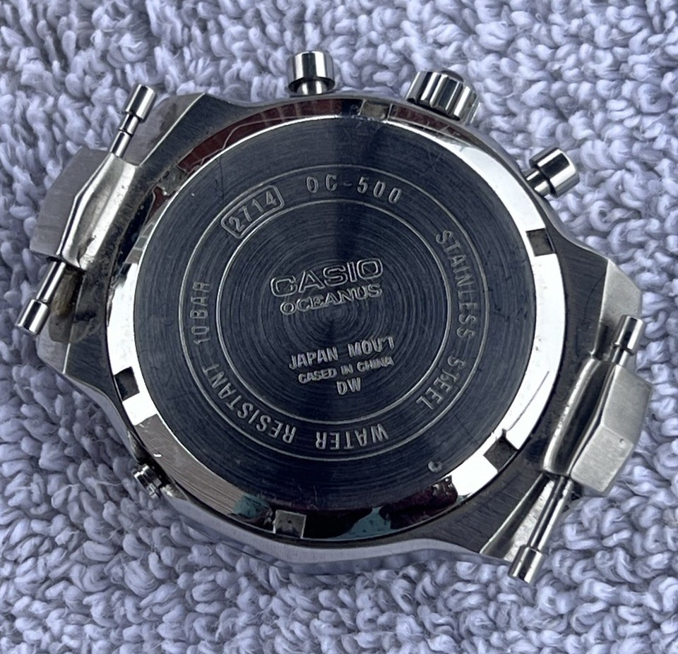 Casio Oceanus 10 bar 2714 OC-500 watch works fine! no band | eBay