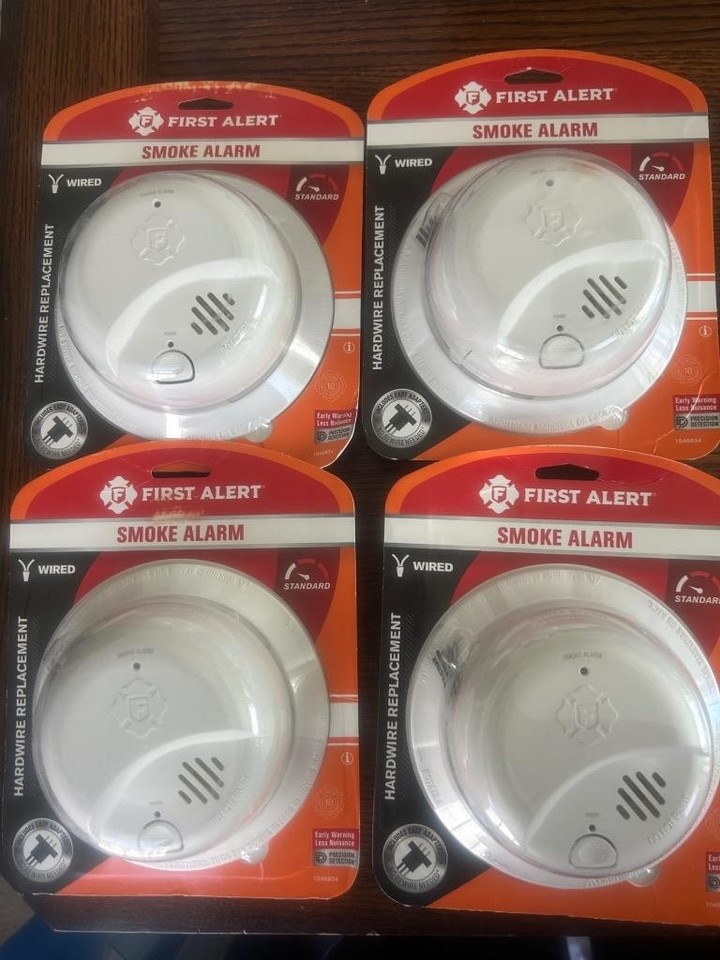 NIP First Alert Advanced Precision Detection Smoke Alarm, 4-pack Wired ...