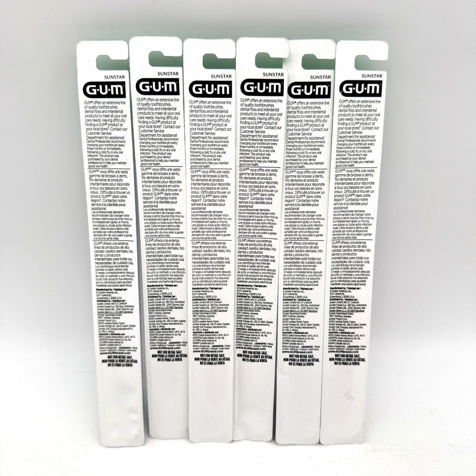(6) Butler Gum #308 End Tuft Soft Tapered Trim Toothbrush - BEST PRICE ...