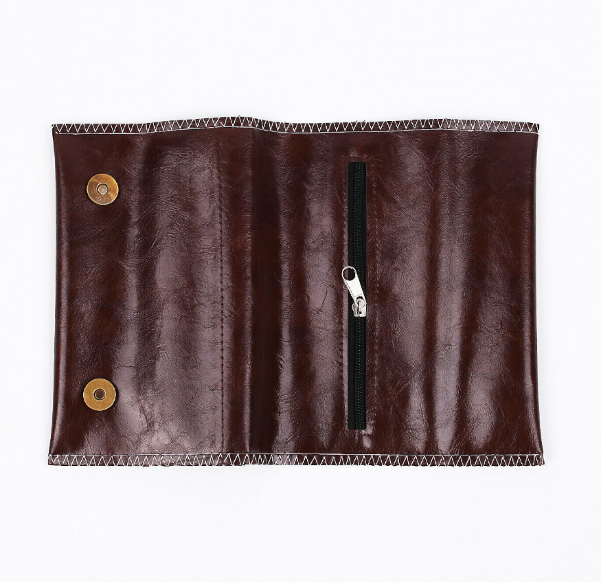 Brown Leather Cigarette Tobacco Pouch Holder Bag Case Paper Great Gift ...