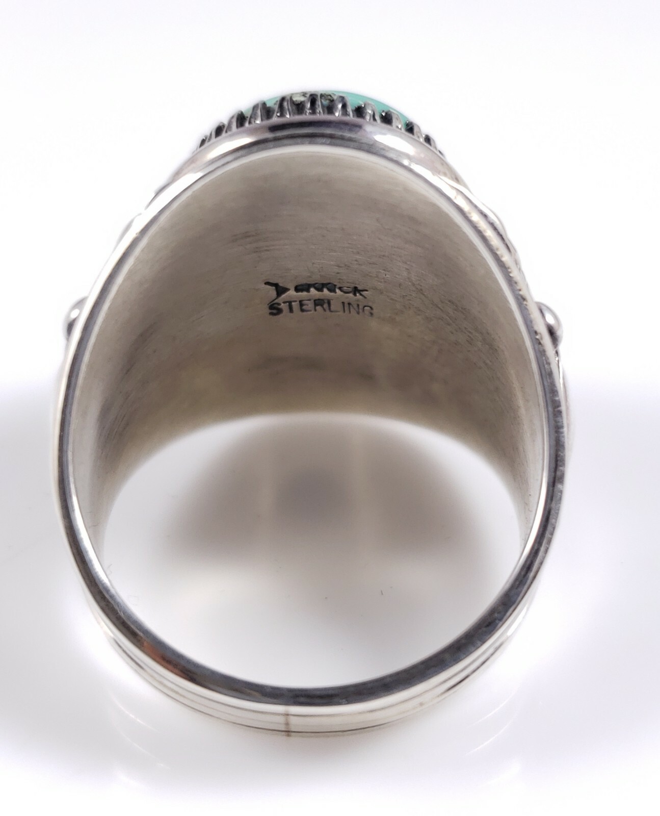 Derrick Gordon Navajo Sterling Silver Ring Desert Gem Variscite ...