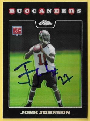 2008 Topps Chrome Refractor Josh Johnson Bucs In Person RC Autograph | eBay