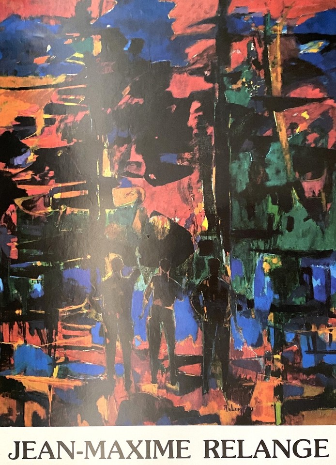 JEAN-MAXIME RELANGE ORIGINAL ART POSTER PRINT EXHIBITION ESPACE DA ET ...