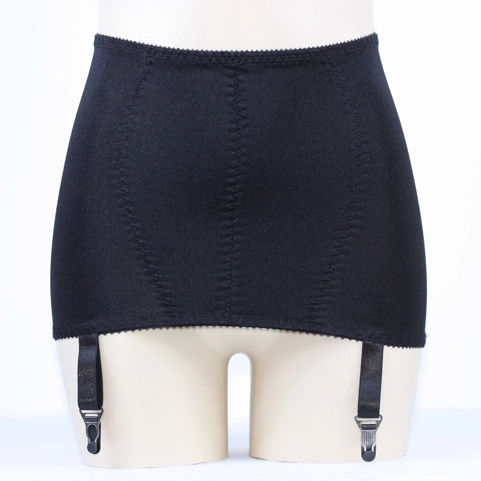 High Waist Open Bottom Girdle Skirt with Garter Straps for Stockings 6 ...
