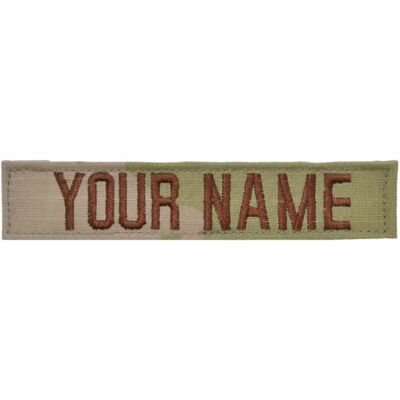 Single Custom Air Force Name Tape w/ Hook Fastener Backing - 3-Color ...