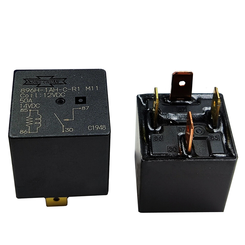 2Pcs SONG CHUAN 896H-1AH-C-R1 M11 12VDC Power Relay 50A 14VDC 4Pins | eBay