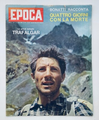 VTG Epoca Magazine August 23 1964 Walter Bonatti Trafalgar No Label | eBay
