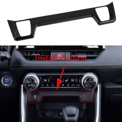Accessories Console Seat Heating Switch Button Cover For Toyota RAV4 ...