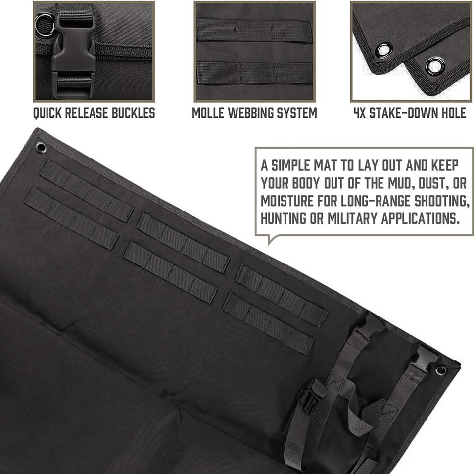 Tactical Shooting Mat Non-Slip Foldable Military Training Hunting Mats ...