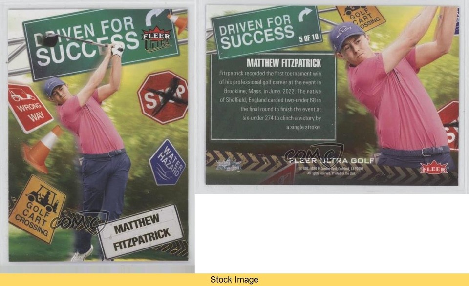 2023 Fleer Ultra Driven for Success Matthew Fitzpatrick #5 READ 0th7 | eBay