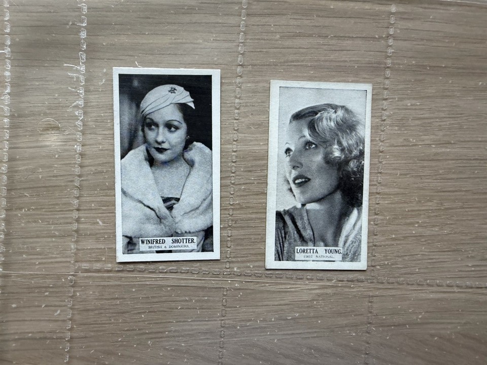 A Complete Set of 12 Teofani Cigarette Cards Film Actors & Actresses ...